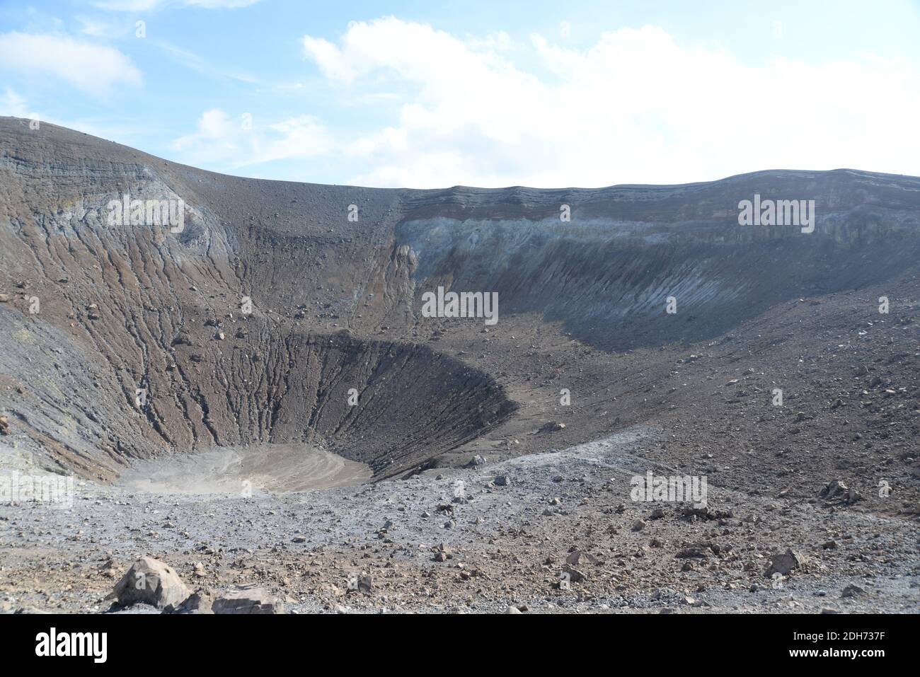 Volcanic crater on Vulcano Stock Photo - Alamy