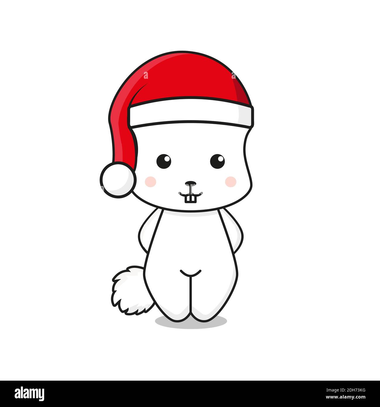 Christmas Bunny Drawing