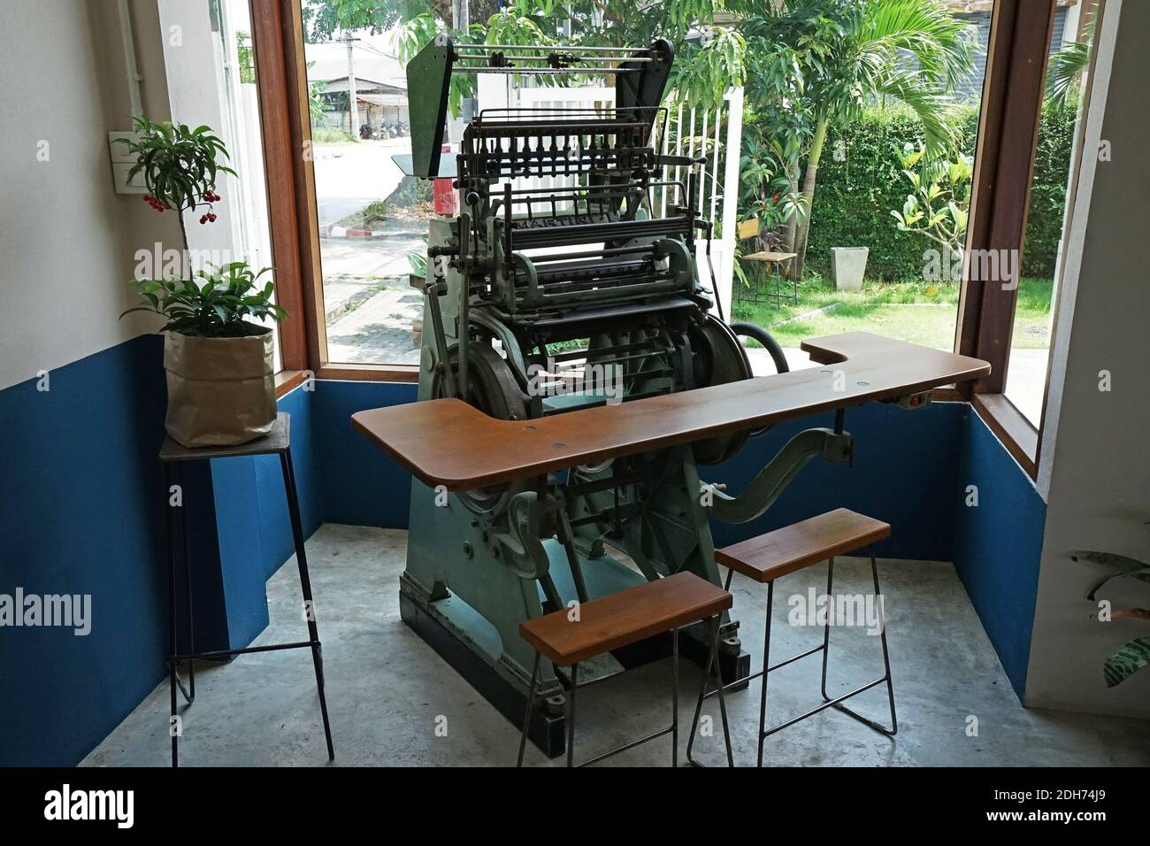 Interior design and decoration of local coffee cafe and bakery shop ...