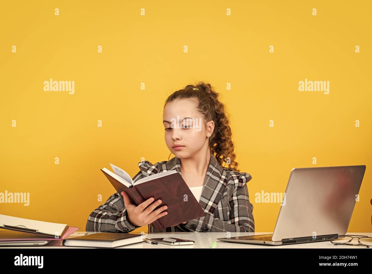 Modern school. Distance learning. Pupil surfing internet. Smart student ...