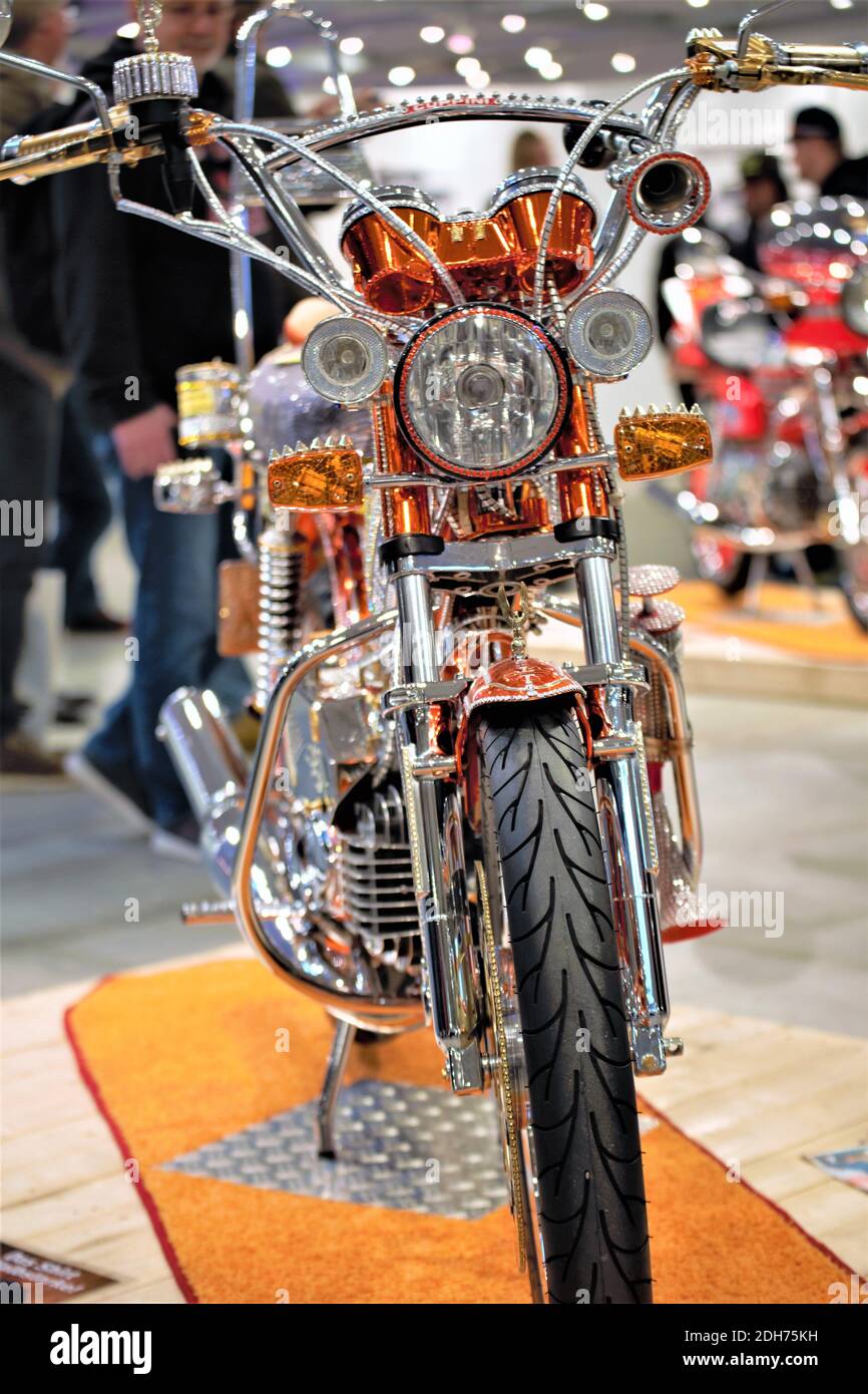 motorcycle on street Stock Photo - Alamy