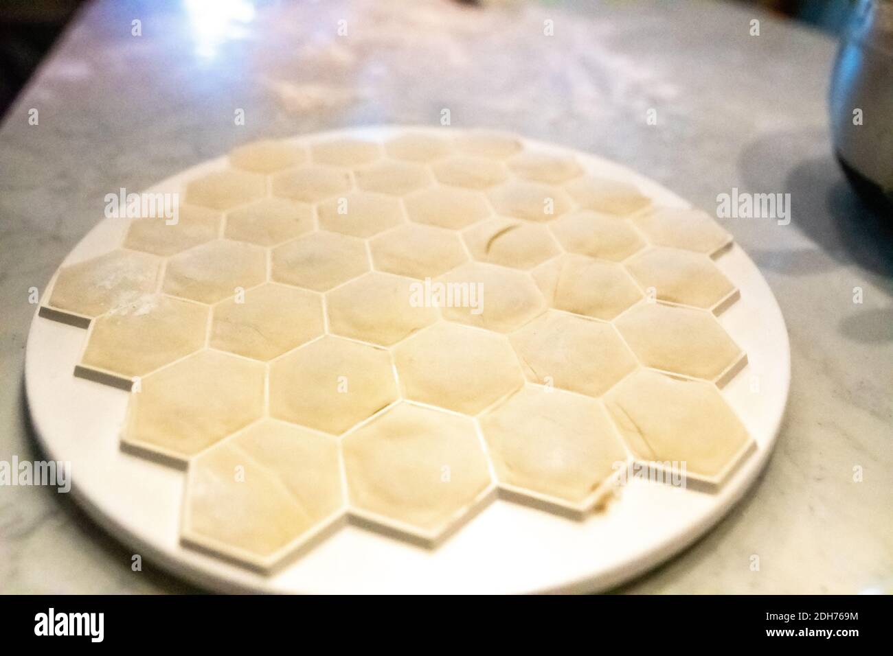 The process of making homemade dumplings Stock Photo - Alamy