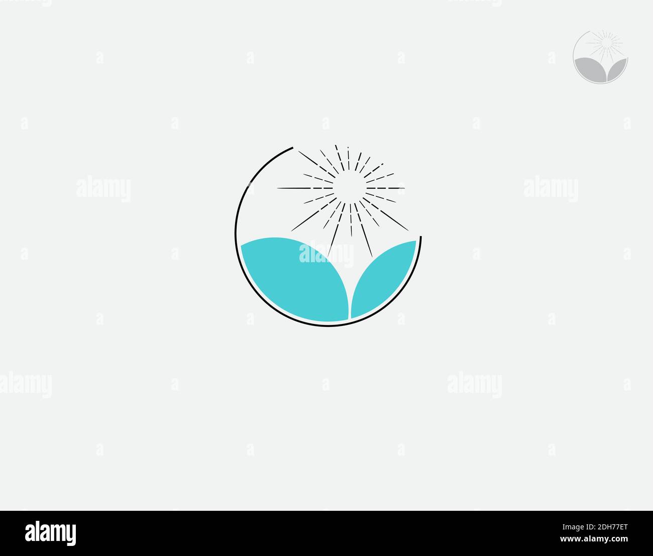 Scenery Circle logo on white background in vector illustration Stock ...