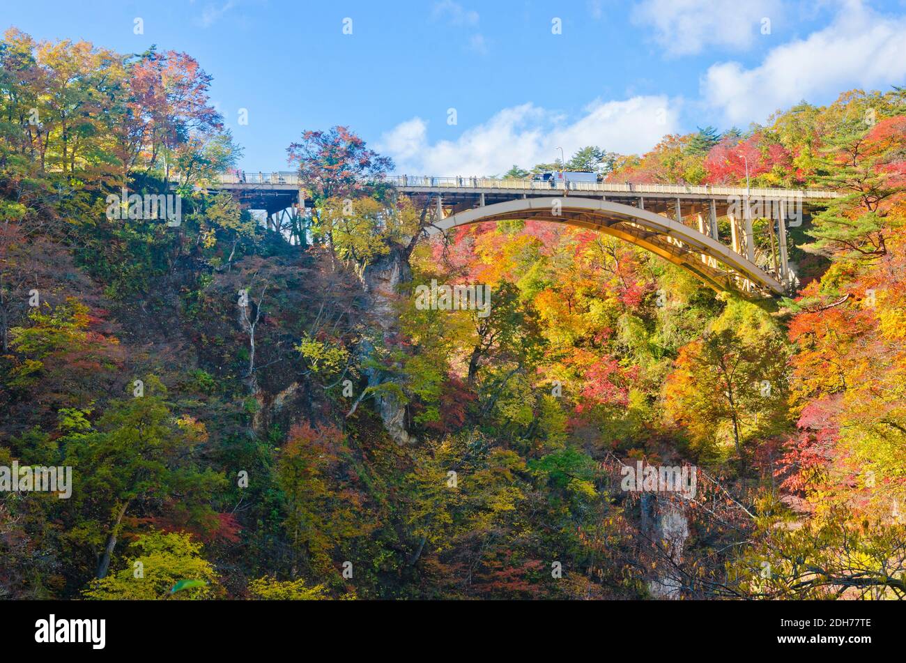 Autumn Colors of Naruko Gorge in Miyagi, Tohoku, Japan Stock Photo - Alamy