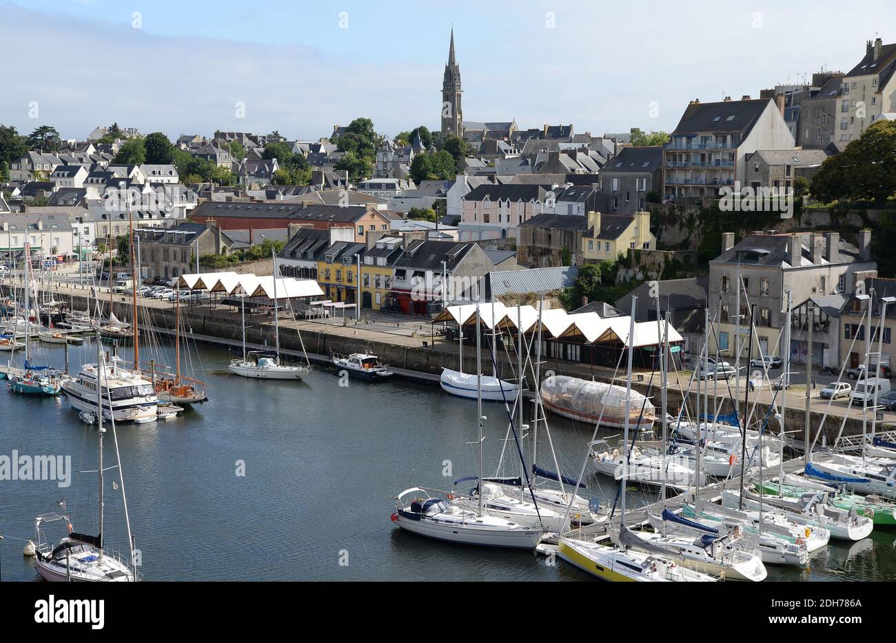 Ships in Douarnenez, Brittany Stock Photo - Alamy