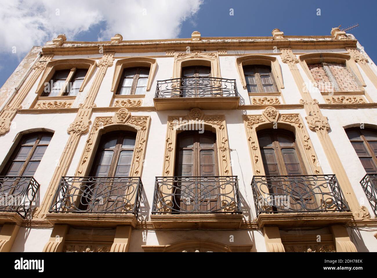 Traditional street and building in Ronda, Spain Stock Photo - Alamy