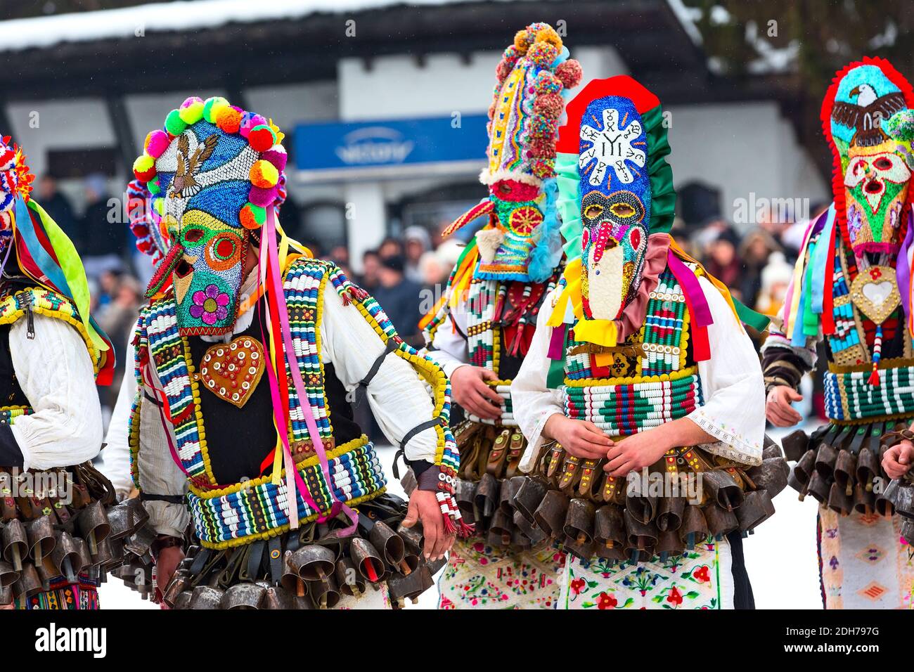 Traditional Kukeri costume festival in Bulgaria Stock Photo - Alamy