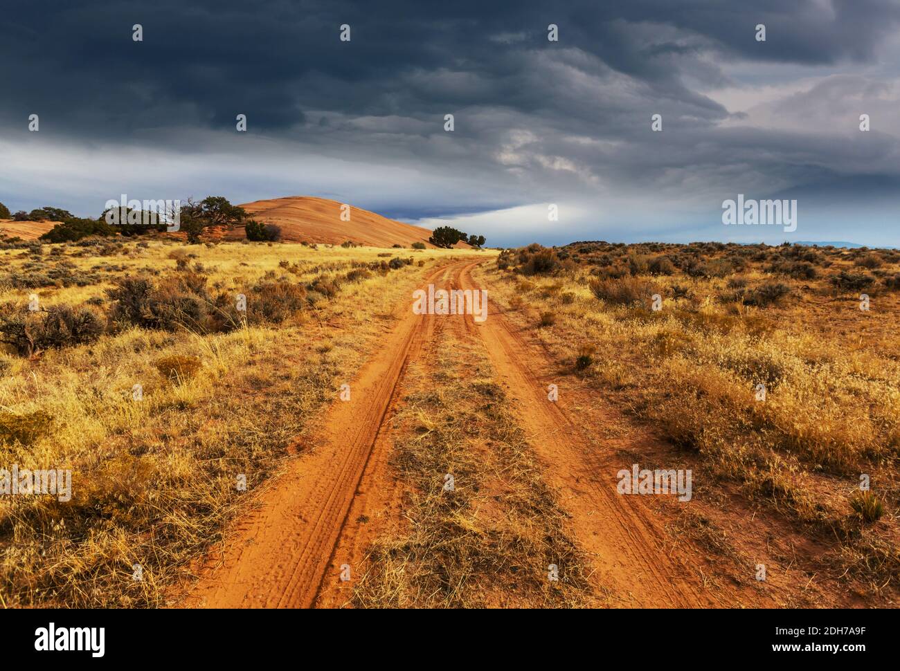 Road in prairie Stock Photo - Alamy