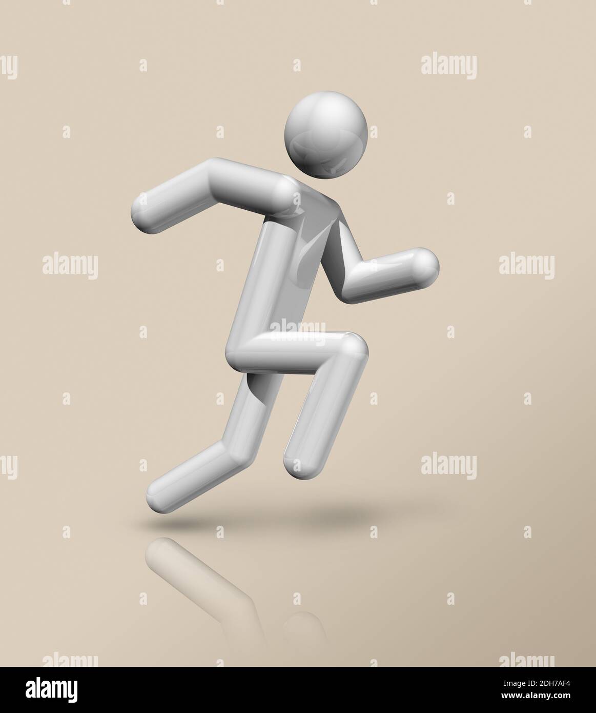 Athletics 3D icon, Olympic sports Stock Photo - Alamy