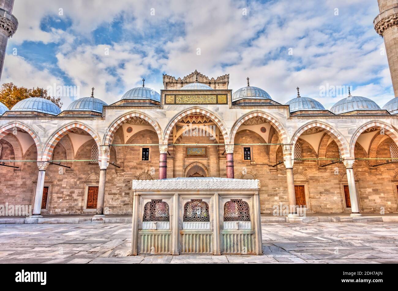 Suleymaniye Mosque, Istanbul, HDR Image Stock Photo - Alamy