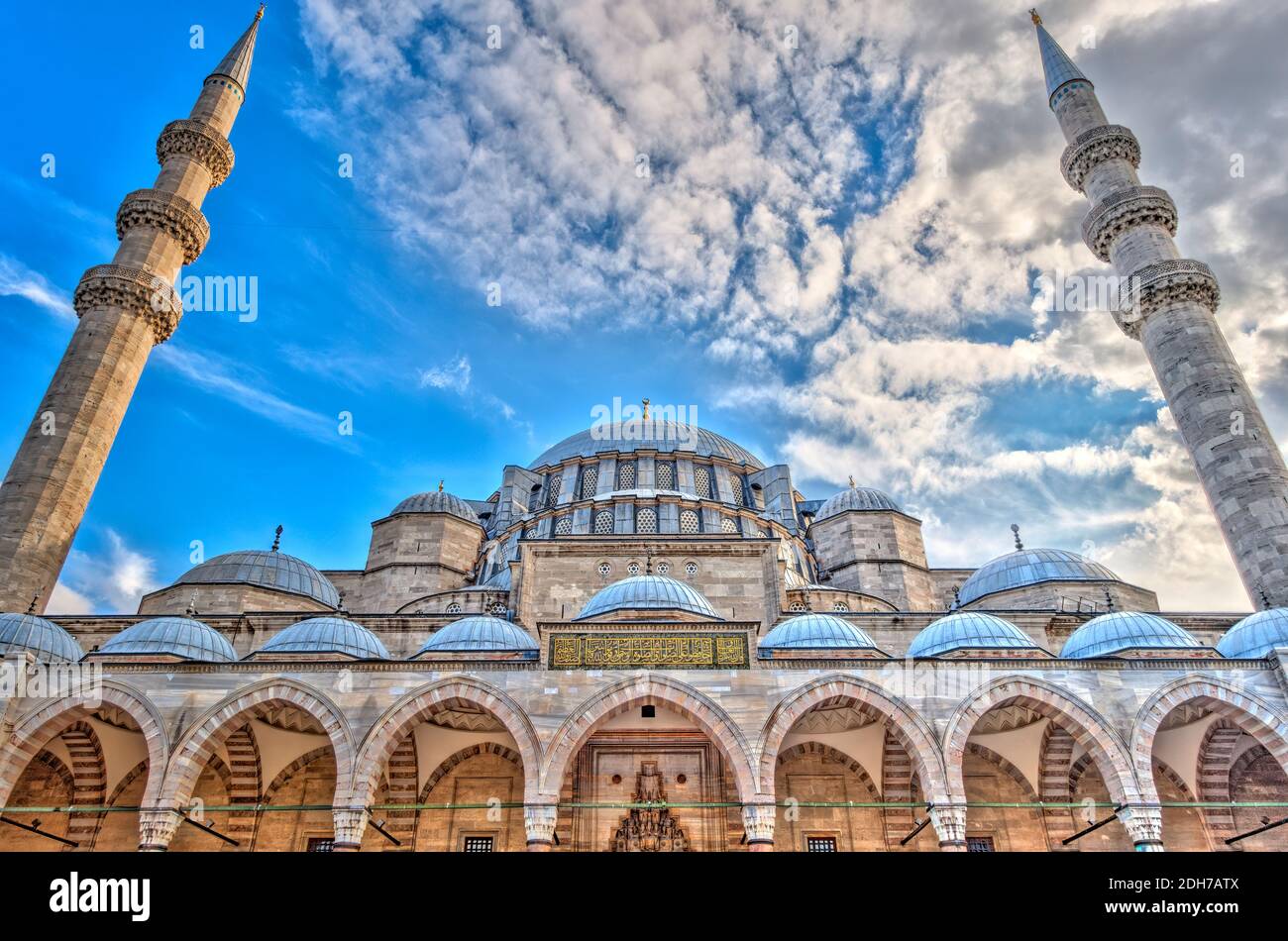 Suleymaniye Mosque, Istanbul, HDR Image Stock Photo - Alamy