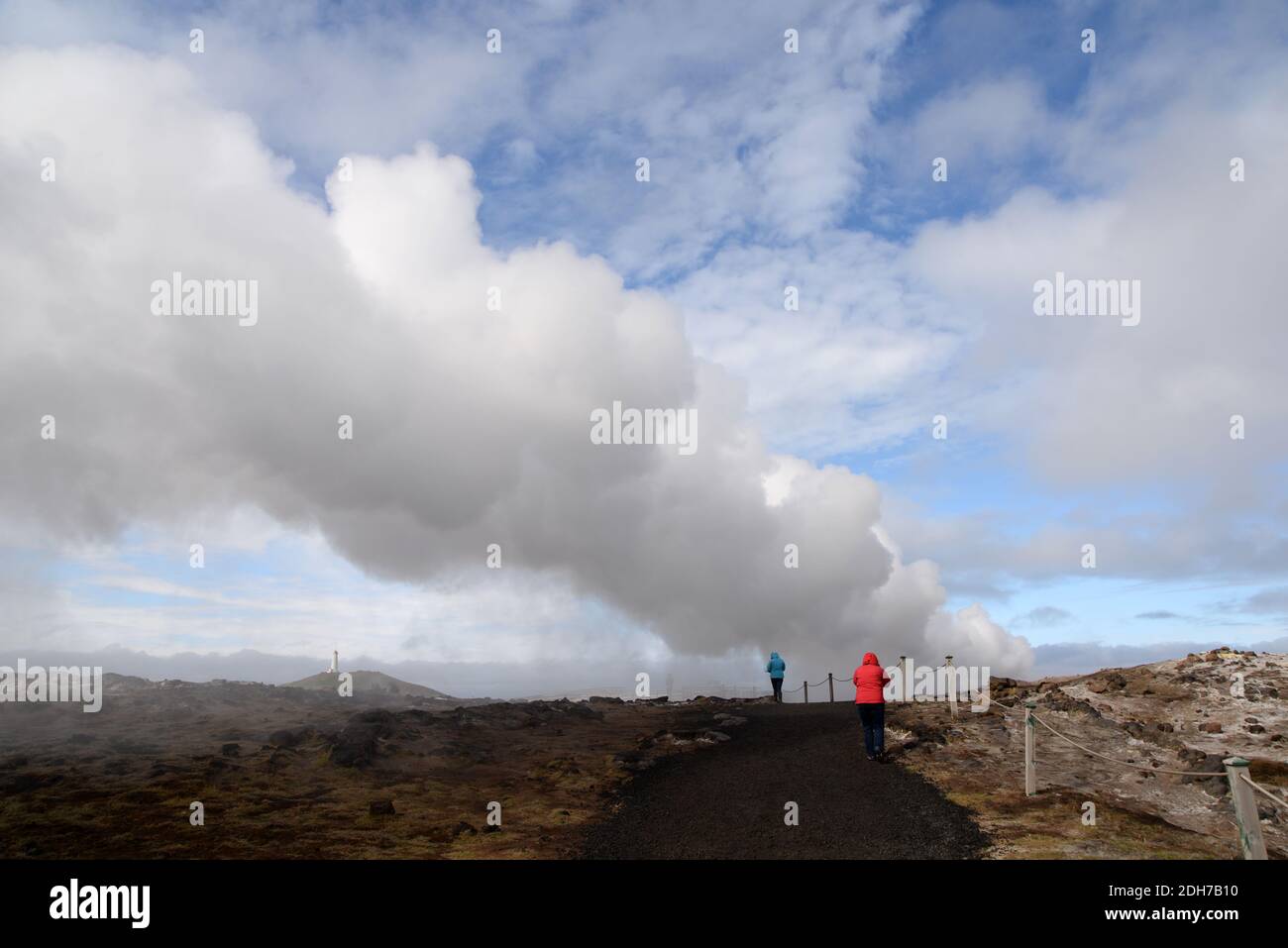 High temperature area on the Reykianes Peninsula, Iceland Stock Photo ...