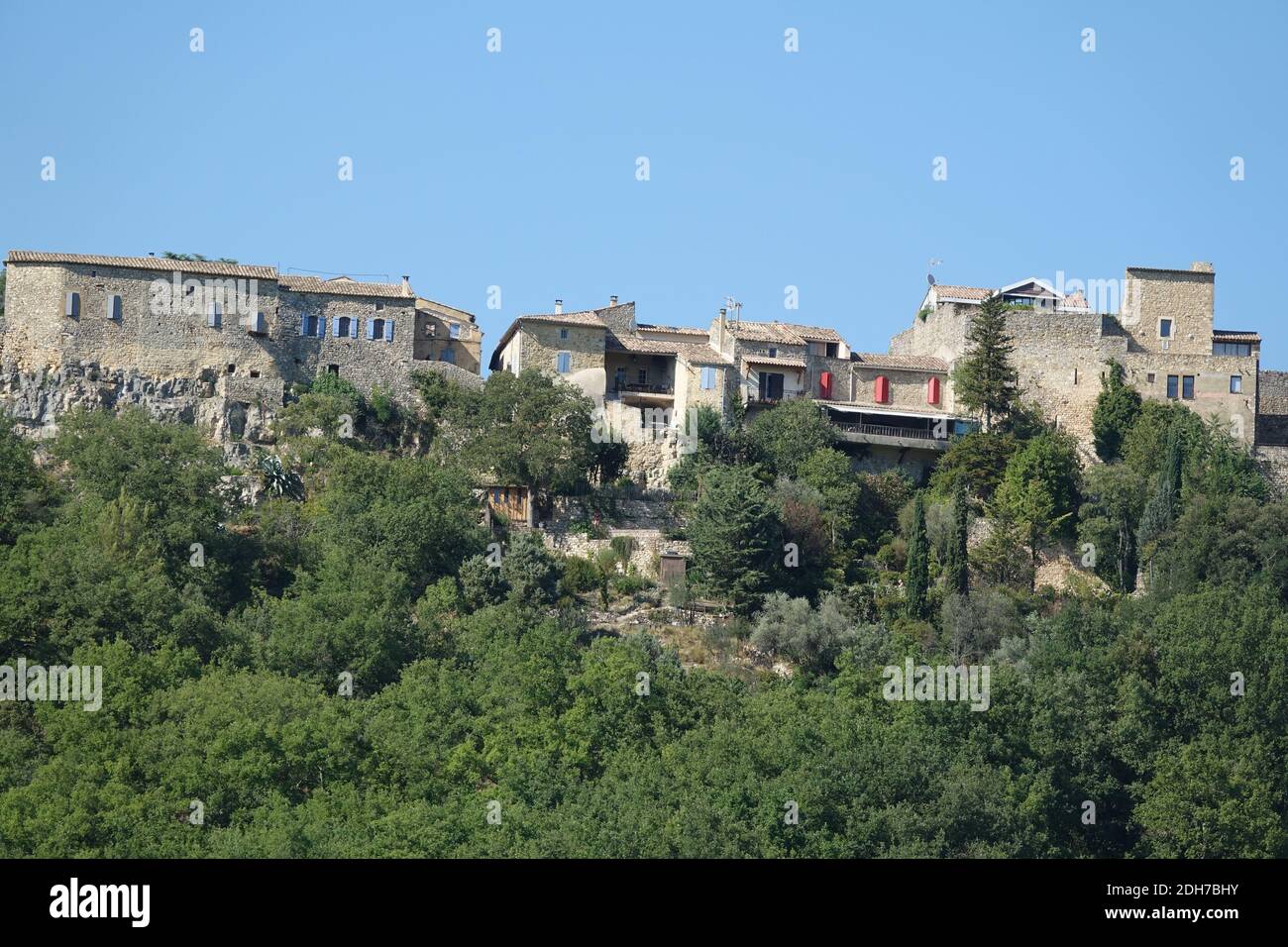 Old town of Cornillon, southern France Stock Photo - Alamy