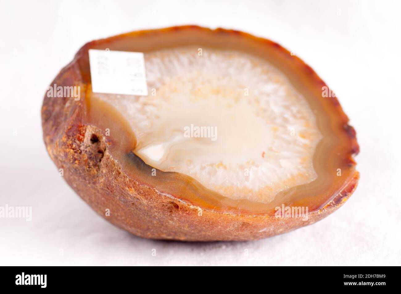 rough round agate mineral sample with outer shell geode Stock Photo - Alamy
