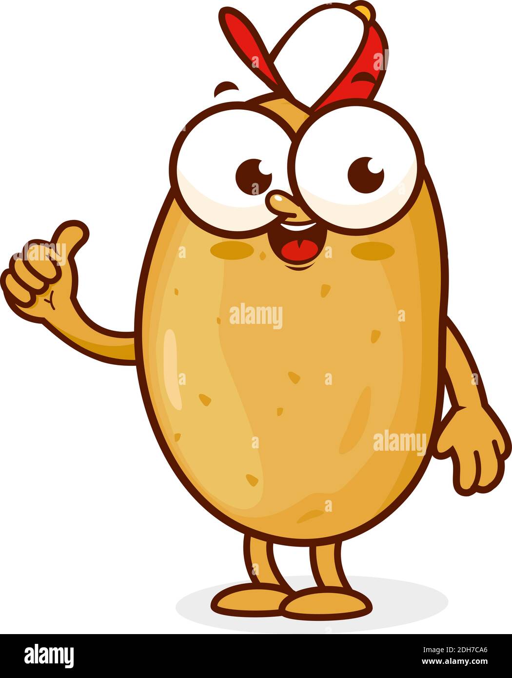 Cartoon potato character. Vector illustration Stock Vector Image & Art ...