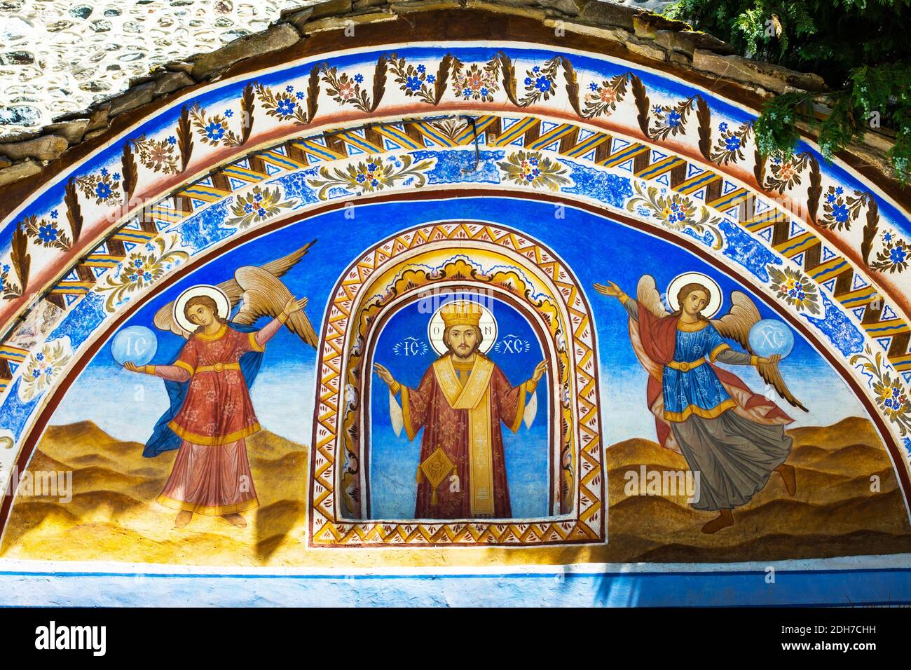 Medieval painting of monastery hi-res stock photography and images - Alamy