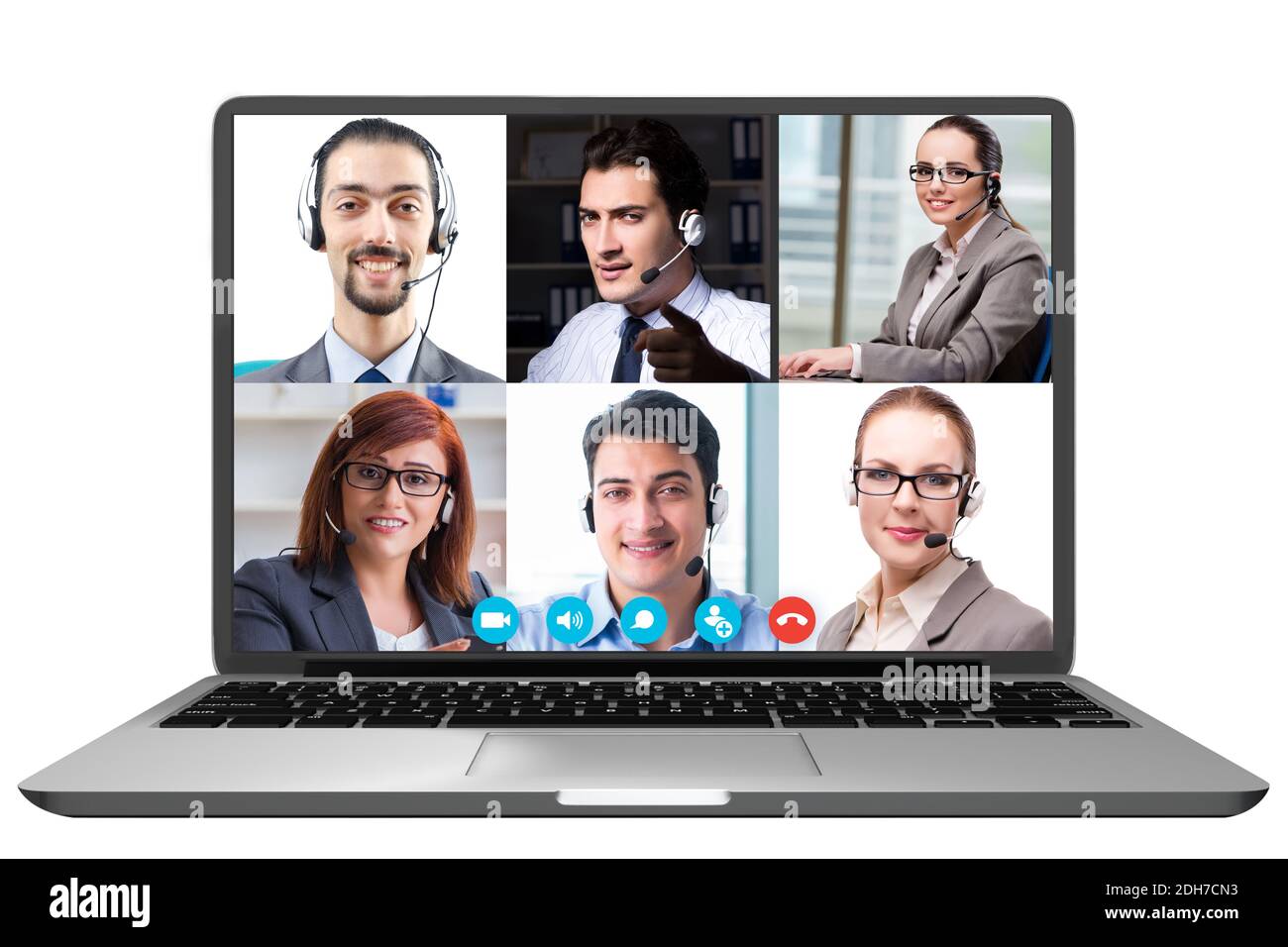 Videoconferencing group hi-res stock photography and images - Alamy