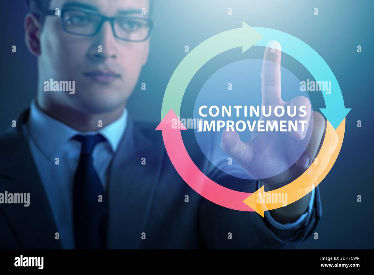 Continuous improvement concept in business Stock Photo - Alamy