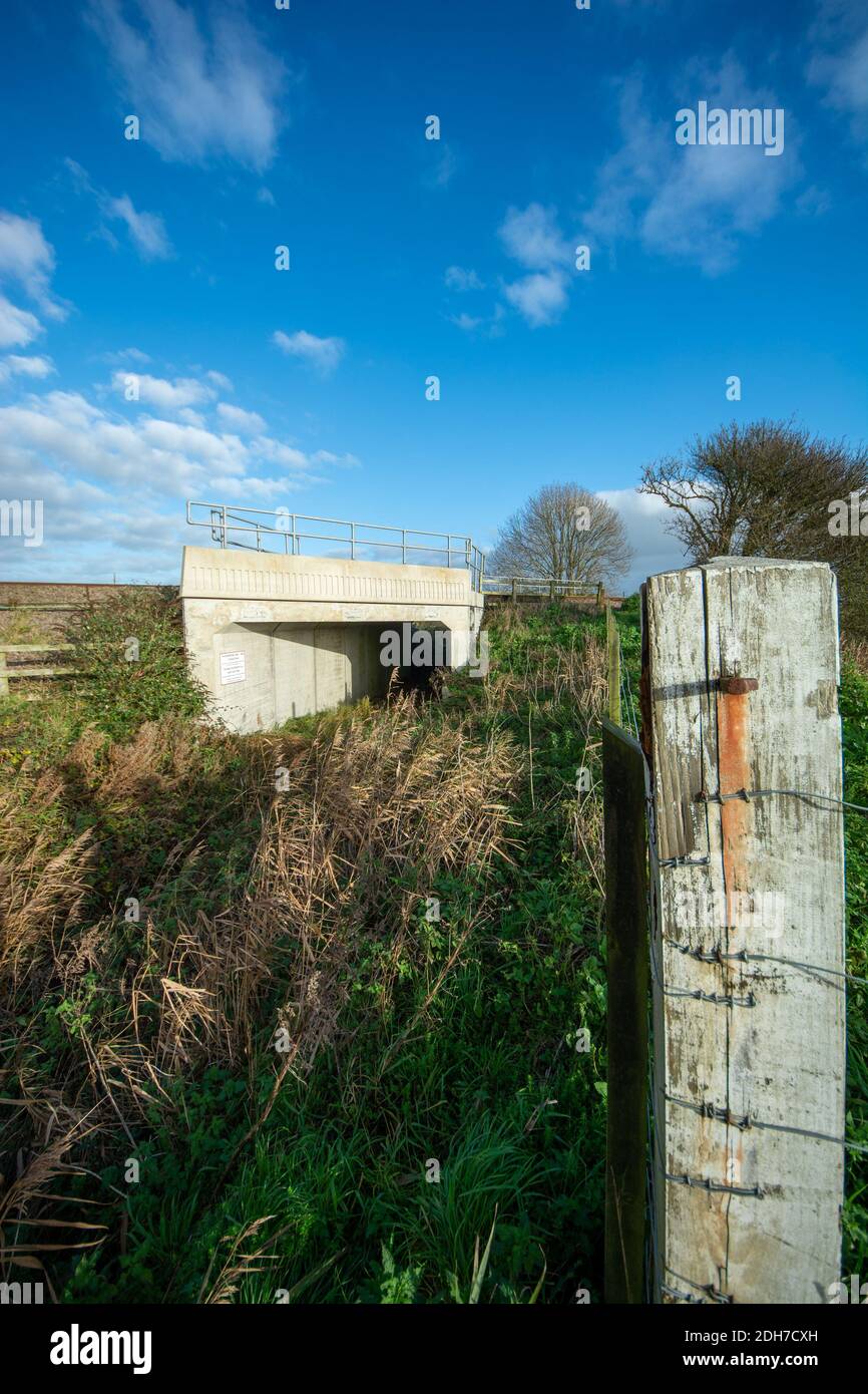 Bridge Culvert Tunstall Dyke Stock Photo - Alamy