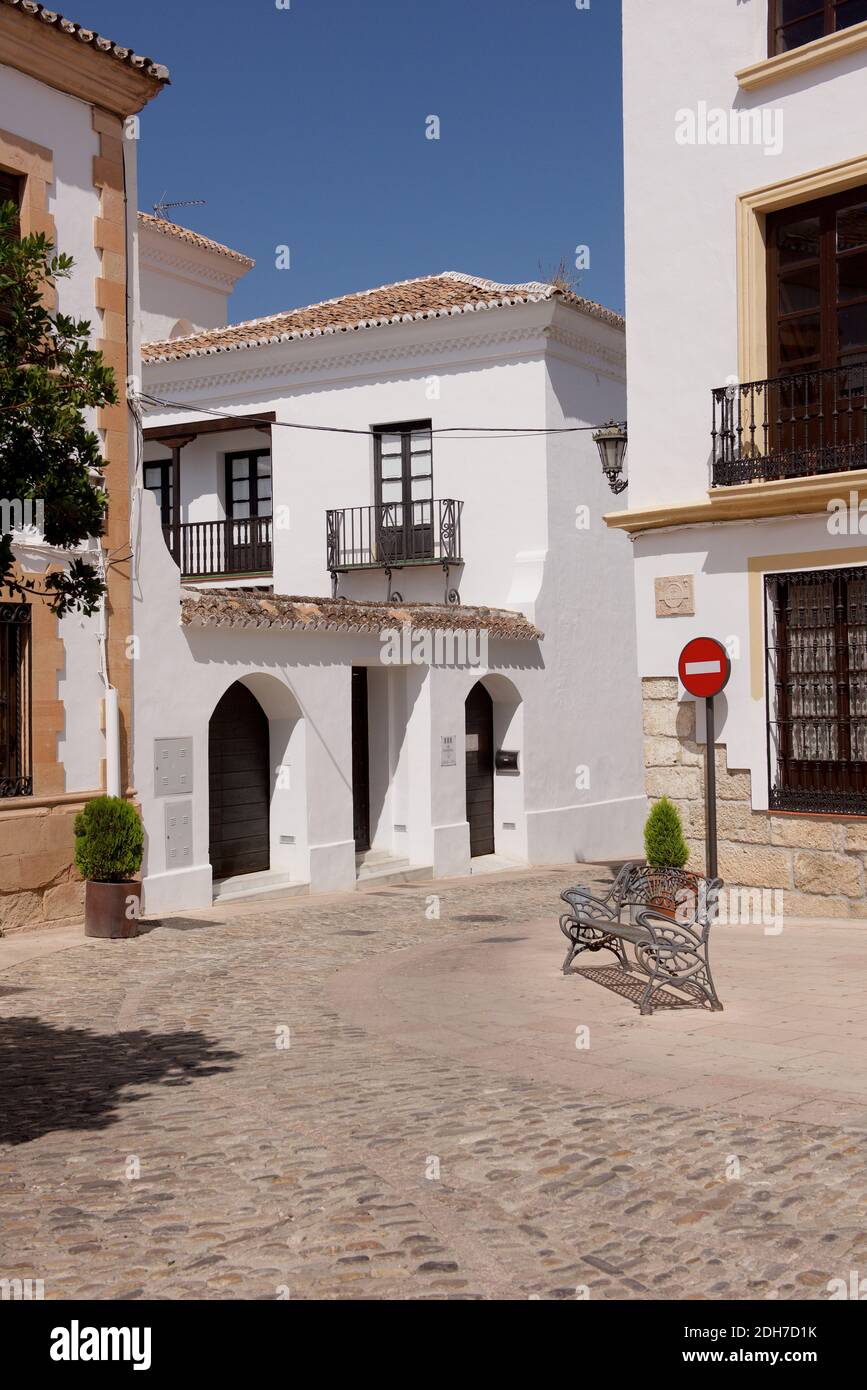 Street and houses in Ronda, Spain Stock Photo - Alamy