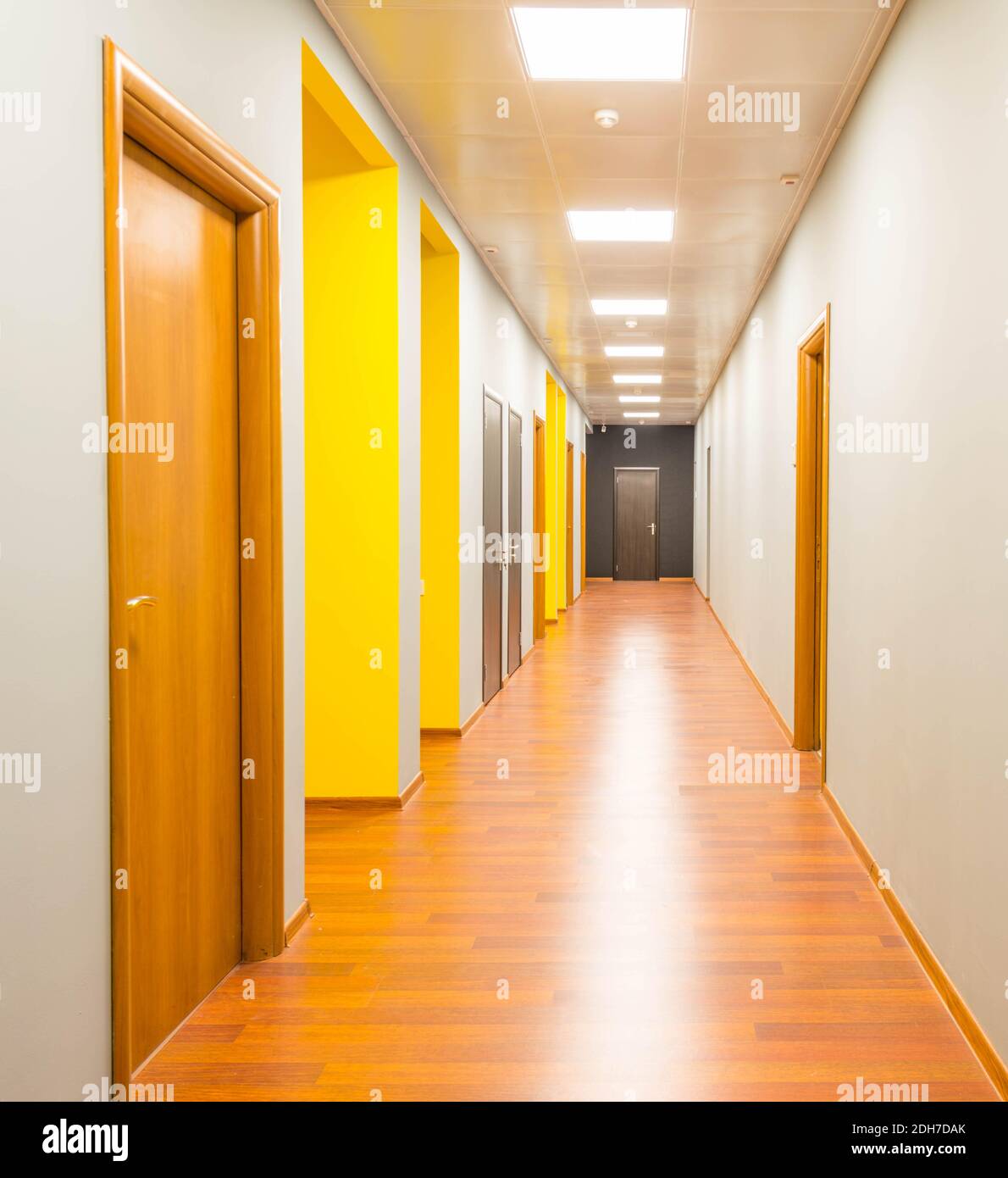 Hotel lobby corridor with modern design Stock Photo - Alamy