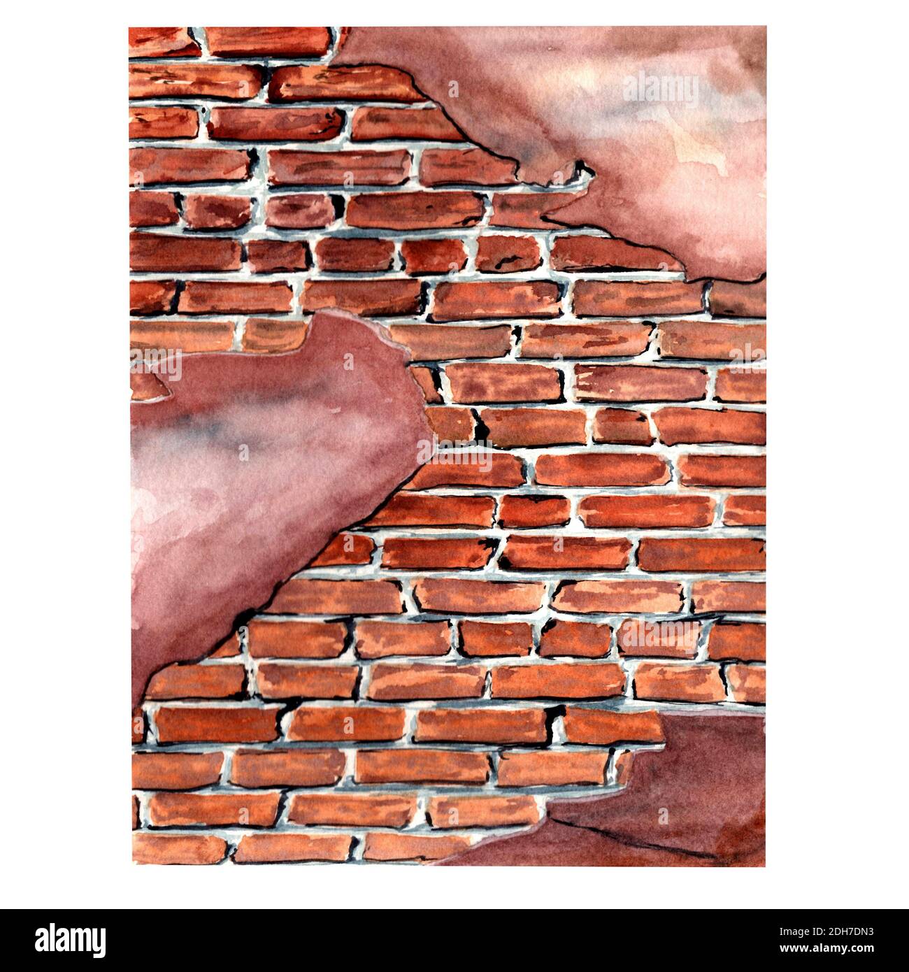 Detail tile brick wall Cut Out Stock Images & Pictures - Alamy