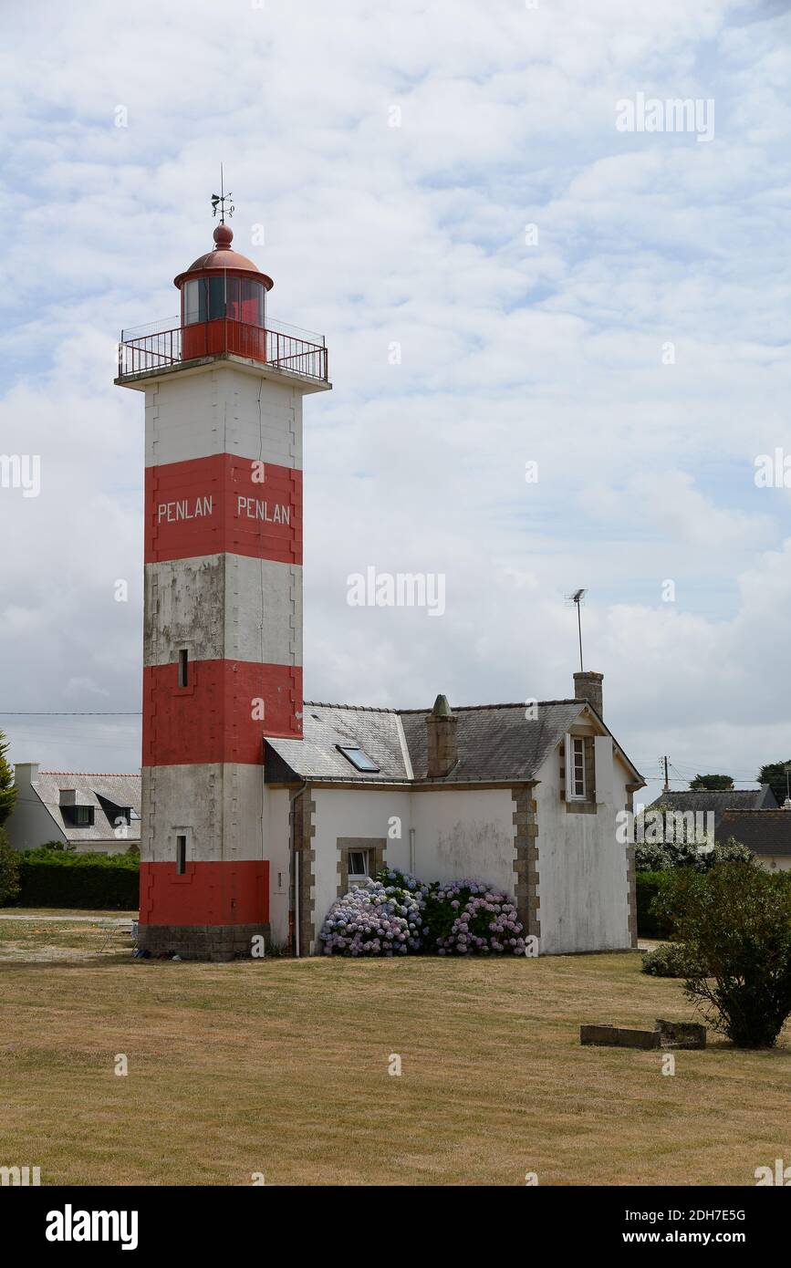 Phare de Penlan, Brittany Stock Photo - Alamy