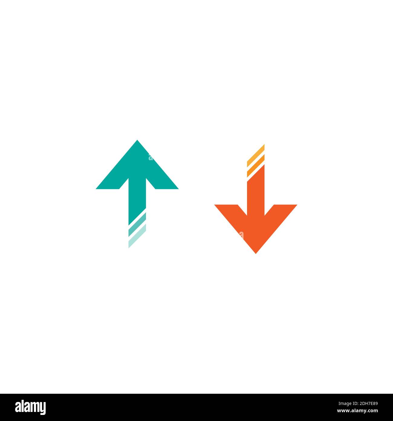 Blue Arrows Pointing Down