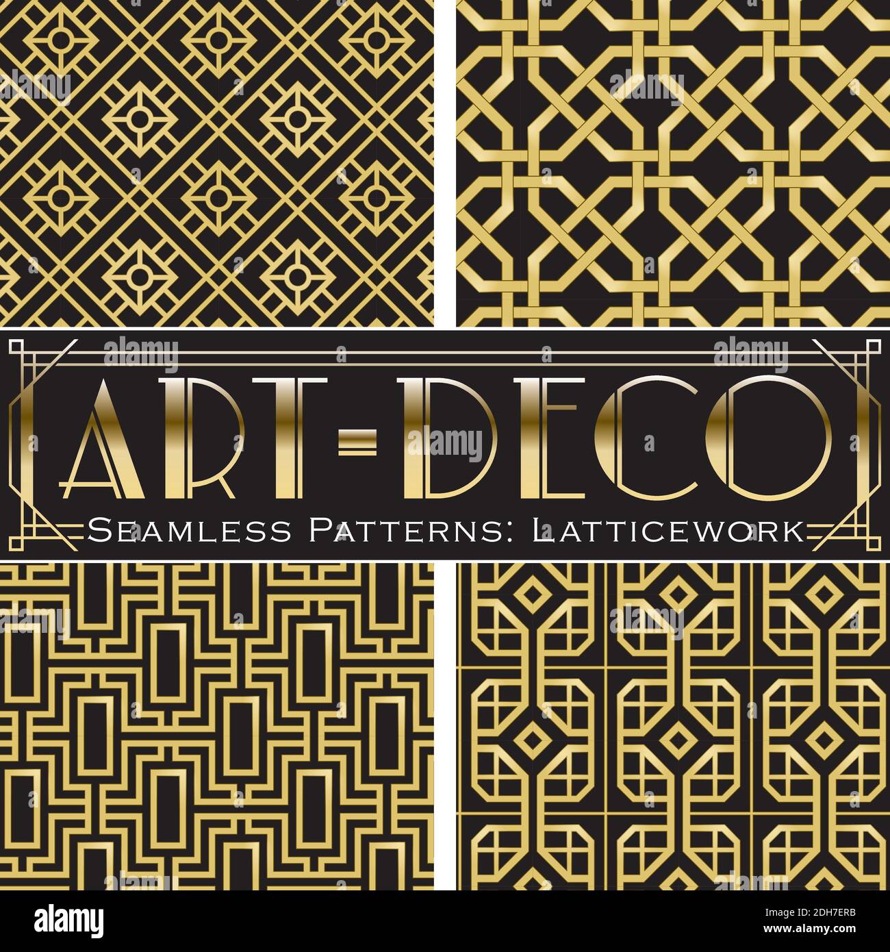 Geometric patterns art deco Stock Vector Images - Alamy