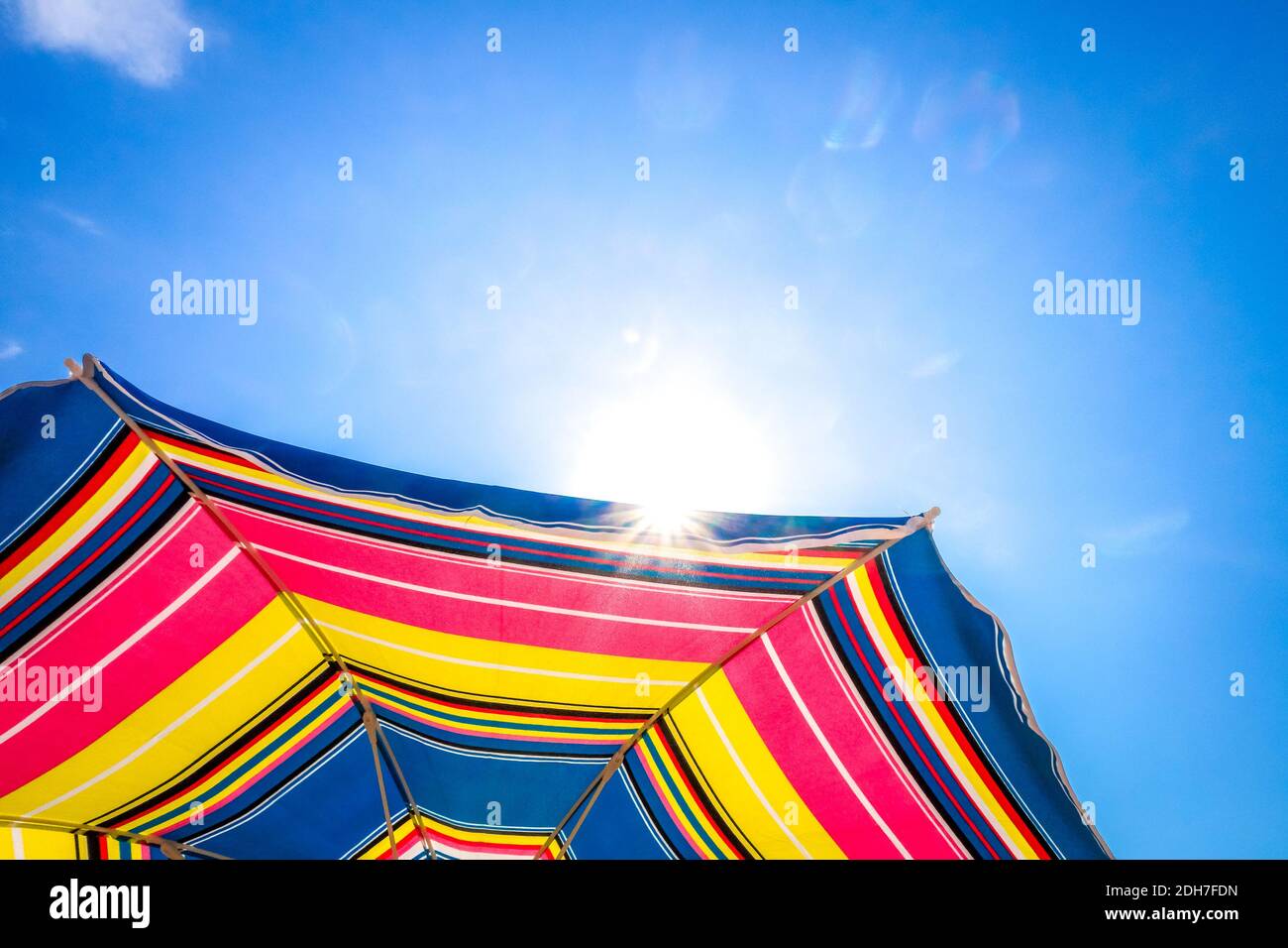 Colorful umbrella close-up view Stock Photo - Alamy