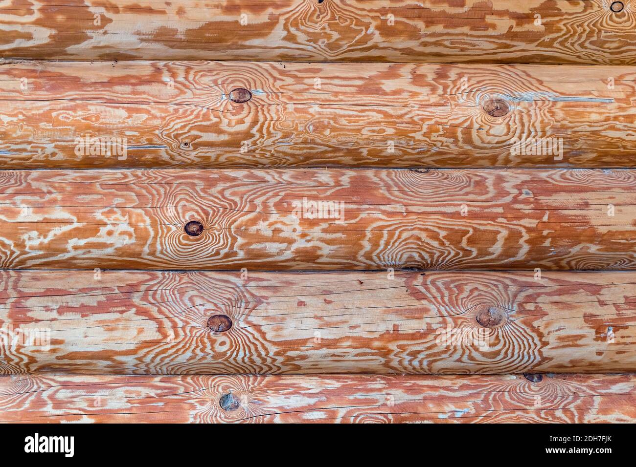Wall of logs of a wooden house - architecture background Stock Photo ...