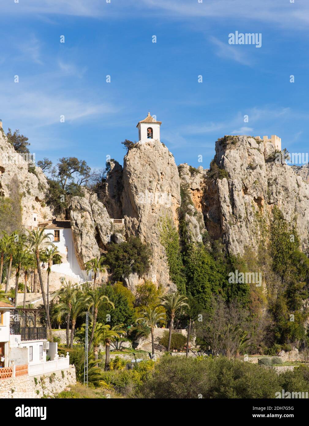 Guadalest Spain historic village in beautiful spanish mountains Stock ...
