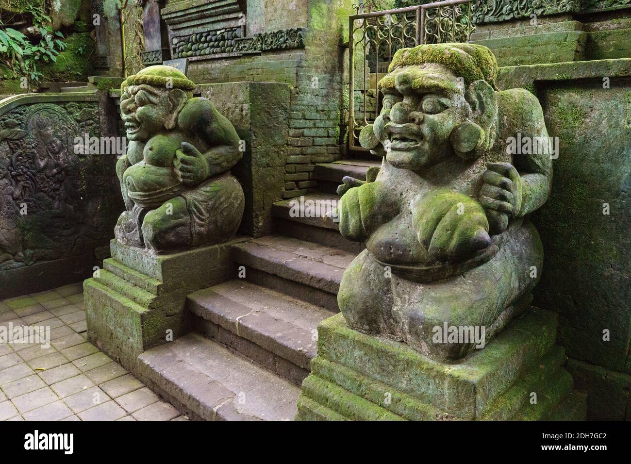 The statue in Sacred Monkey Forest, Ubud, Bali, Indonesia Stock Photo ...