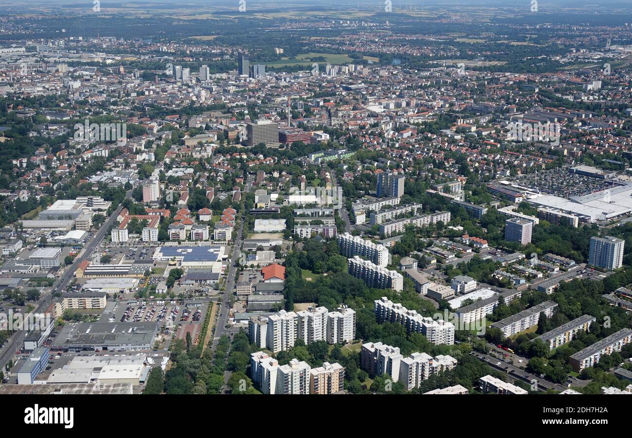Aerial photo: Offenbach Stock Photo - Alamy