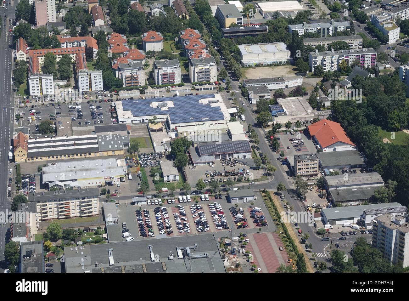 Aerial photo: Offenbach Stock Photo - Alamy
