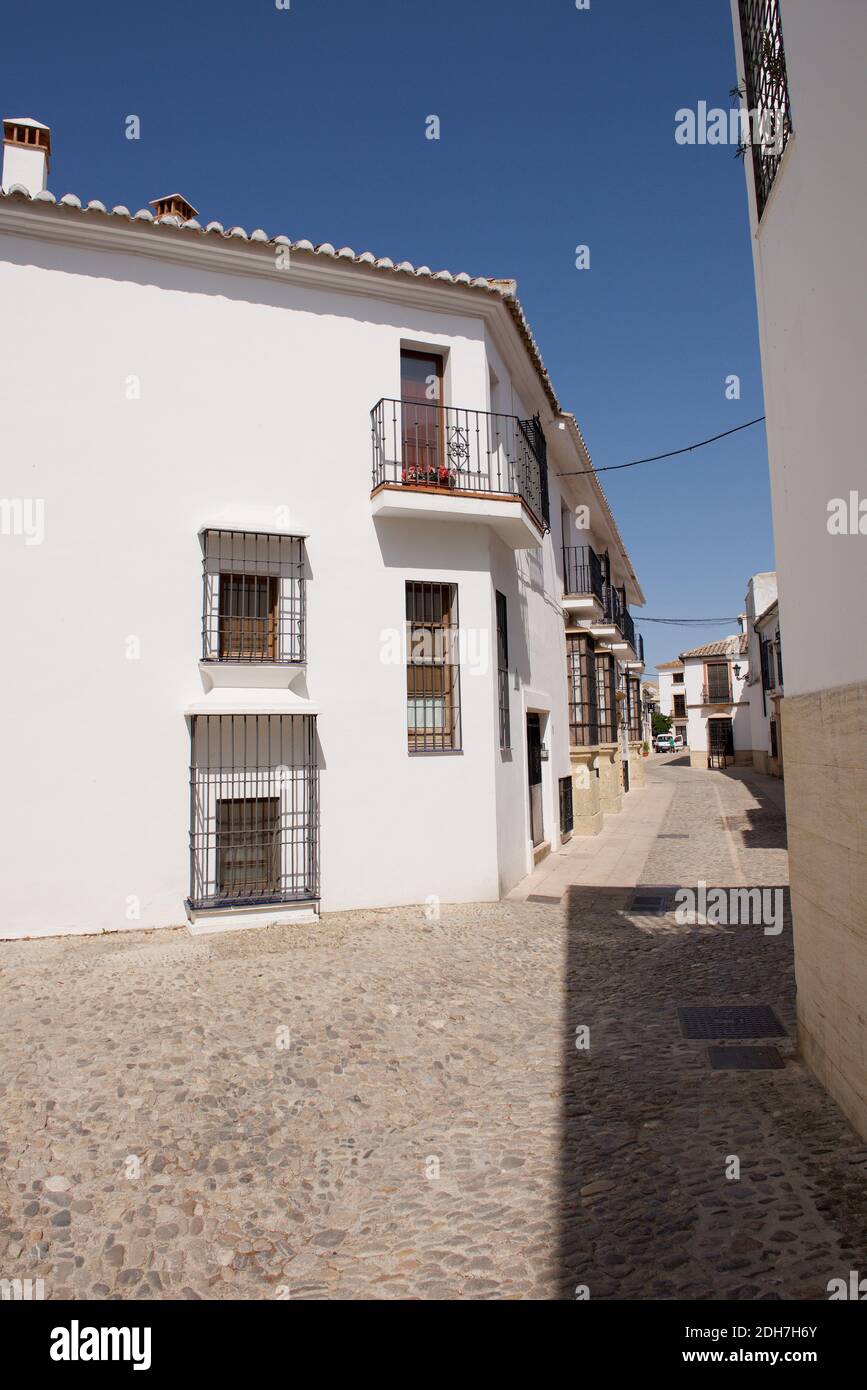 Street and houses in Ronda, Spain Stock Photo - Alamy