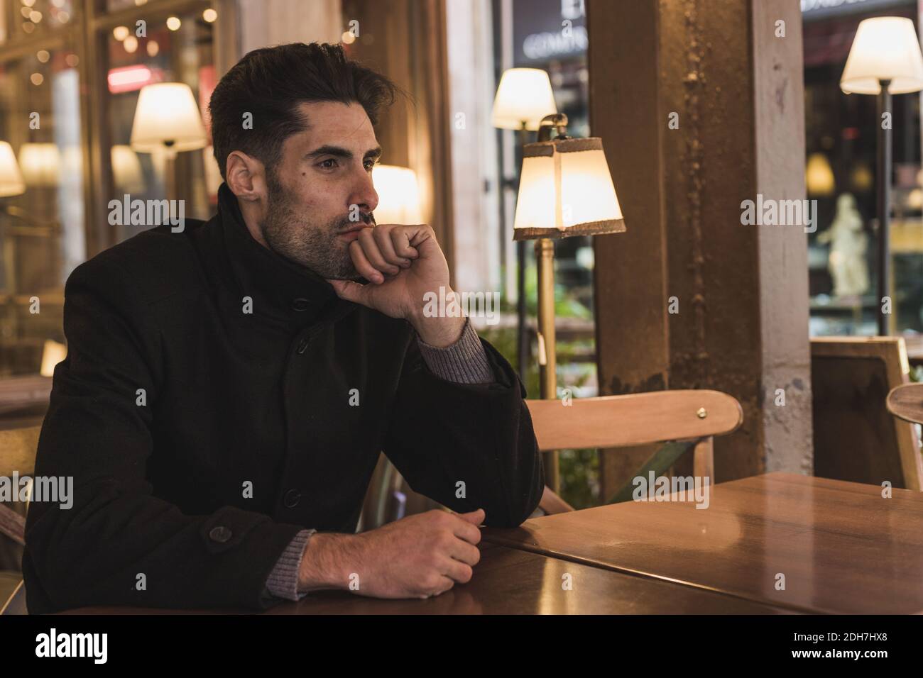 Selective focus serious handsome hi-res stock photography and images ...