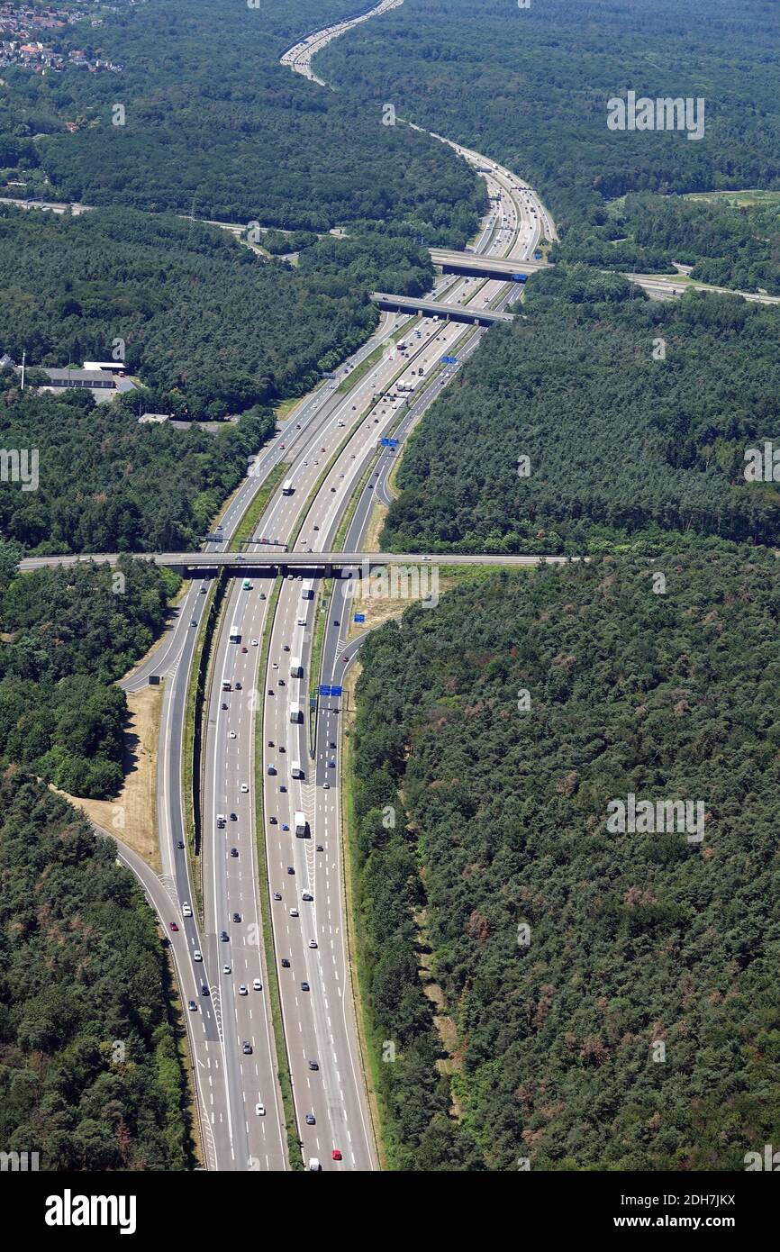 Aerial view of a highway Stock Photo - Alamy