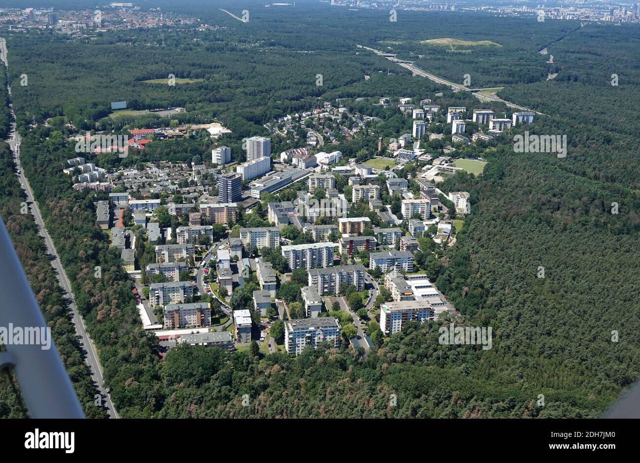 Aerial view of Gravenbruch, Germany Stock Photo - Alamy
