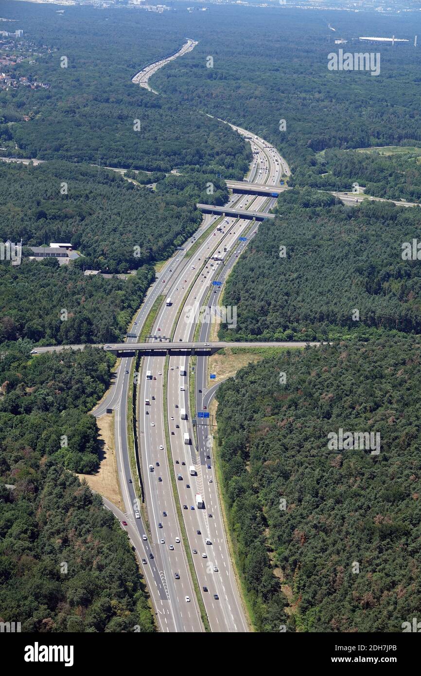 Aerial view of a highway Stock Photo - Alamy
