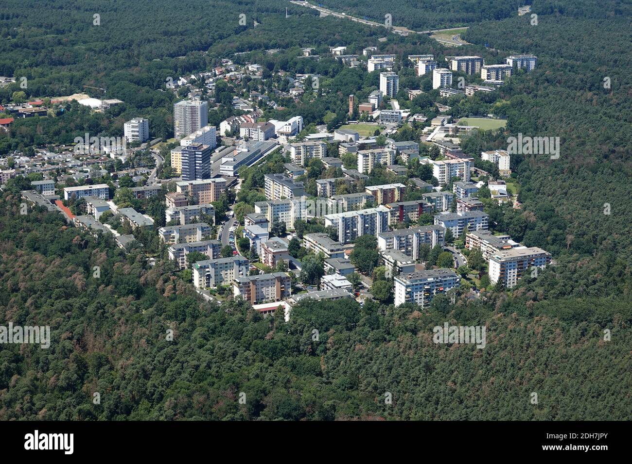Aerial view of Gravenbruch, Germany Stock Photo - Alamy