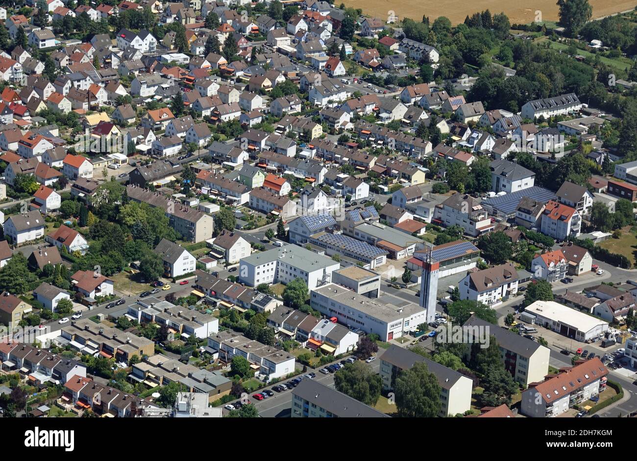 Aerial view of Egelsbach Stock Photo - Alamy