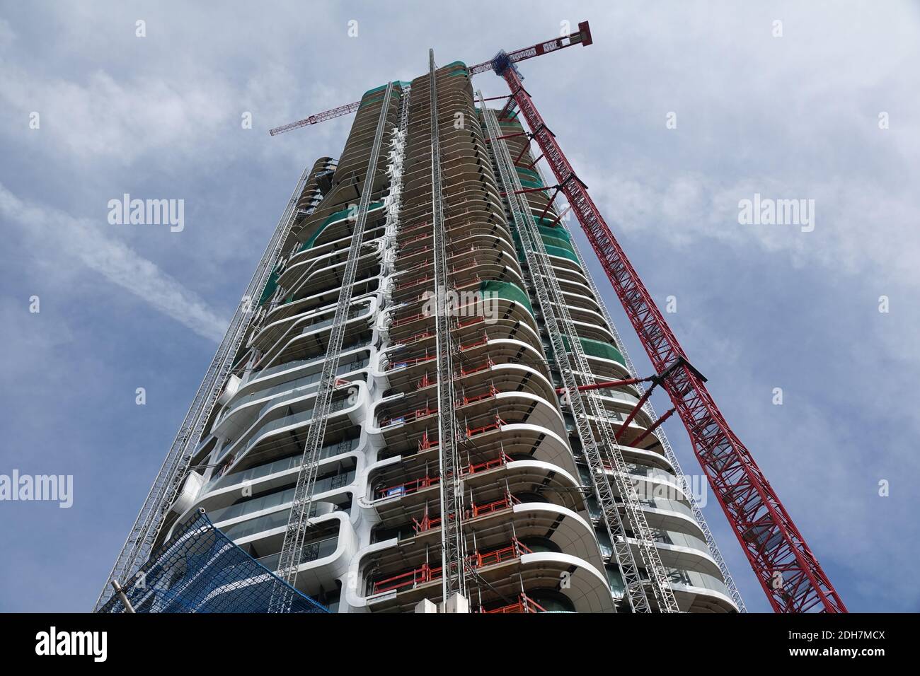 Construction site on a high-rise building Stock Photo - Alamy