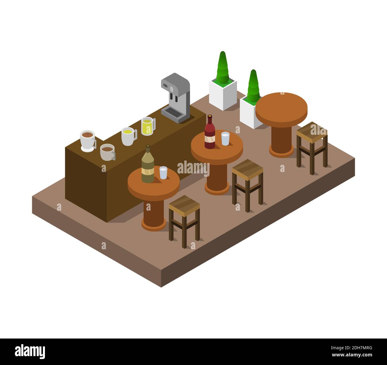 Isometric Bar Vector Graphic Illustration Stock Vector Image & Art - Alamy