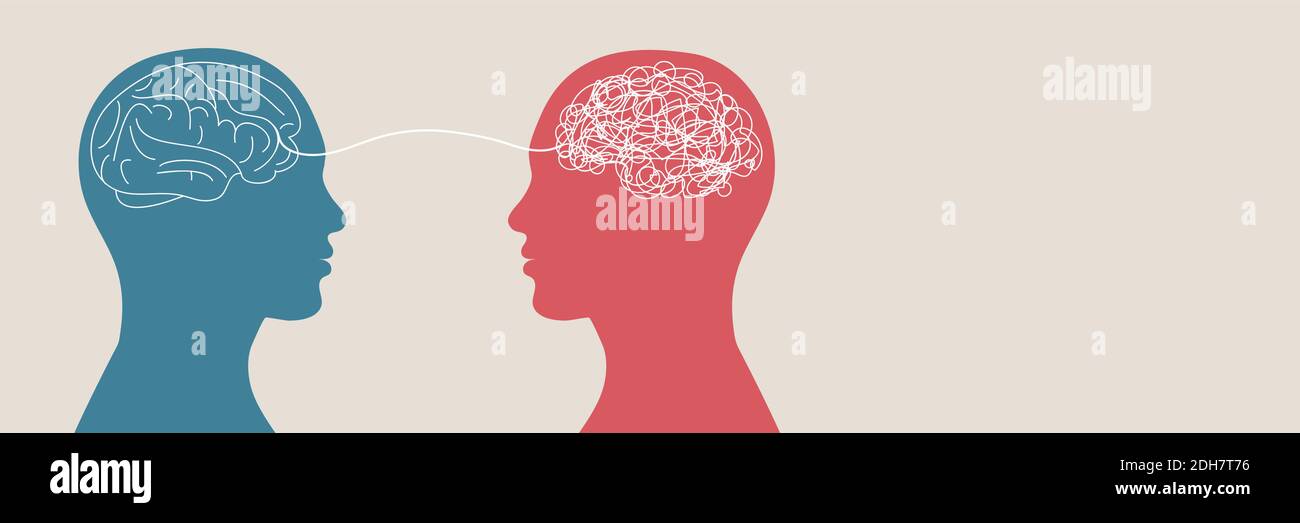 Mental health loneliness concept Stock Vector Images - Alamy