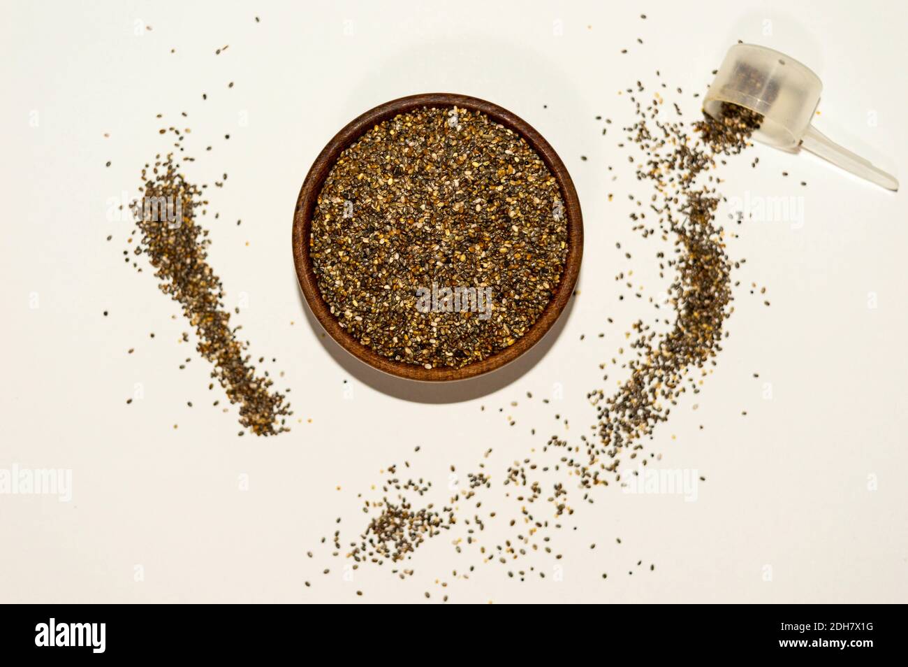The seeds spilled from its container Stock Photo - Alamy