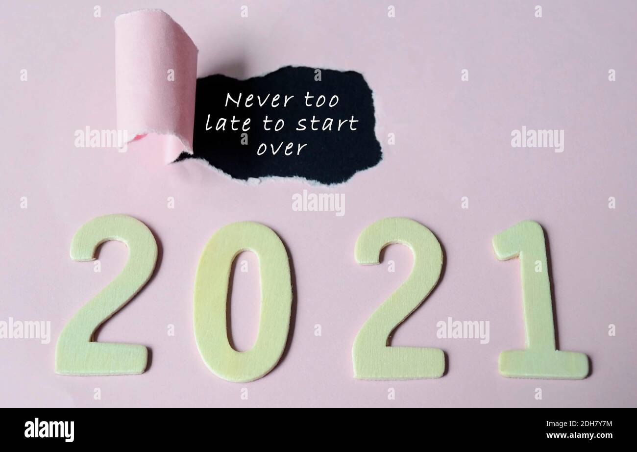 It's never too late sign hi-res stock photography and images - Alamy
