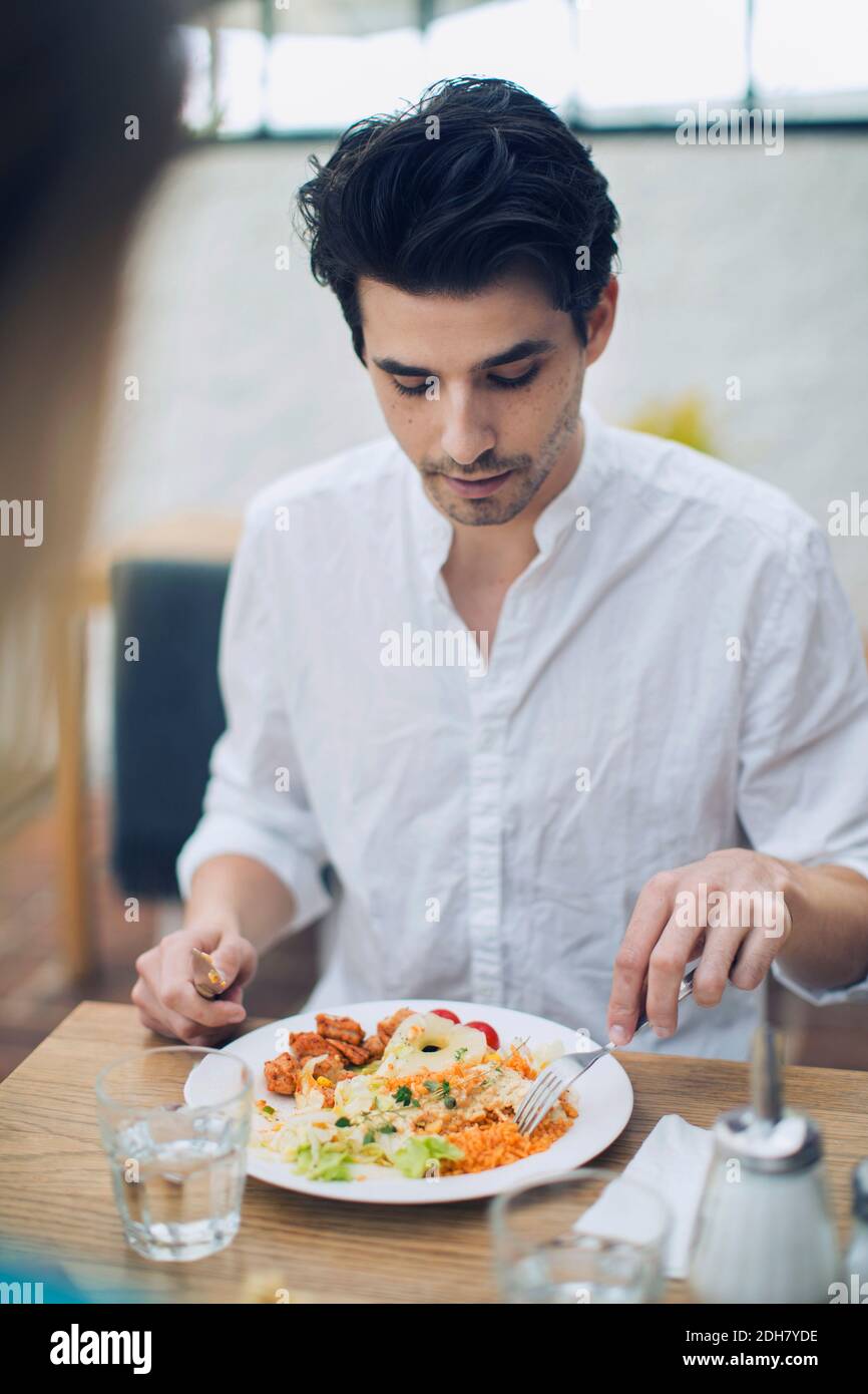 Lunch cafe view table hi-res stock photography and images - Alamy