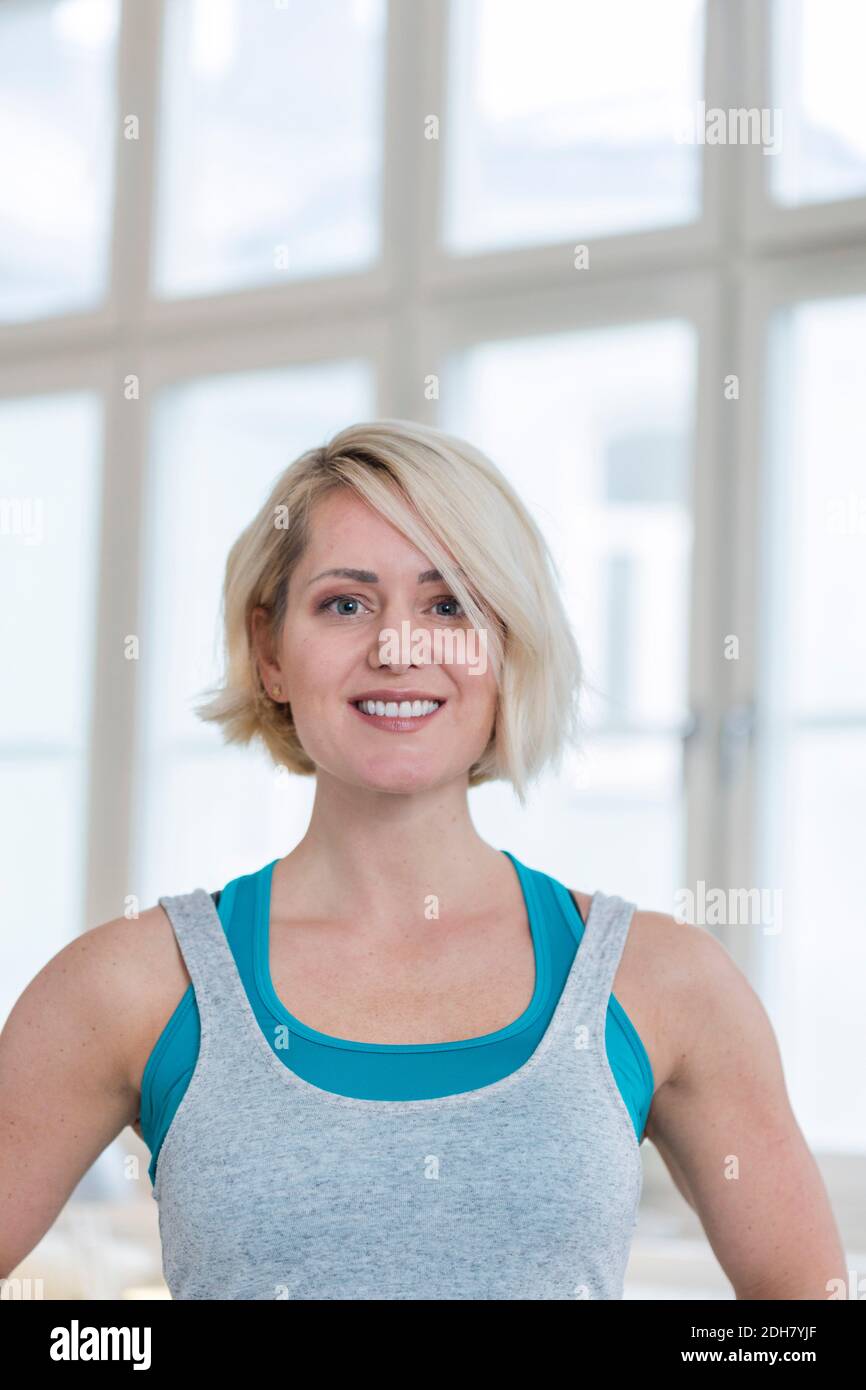 Happy fit woman hi-res stock photography and images - Alamy
