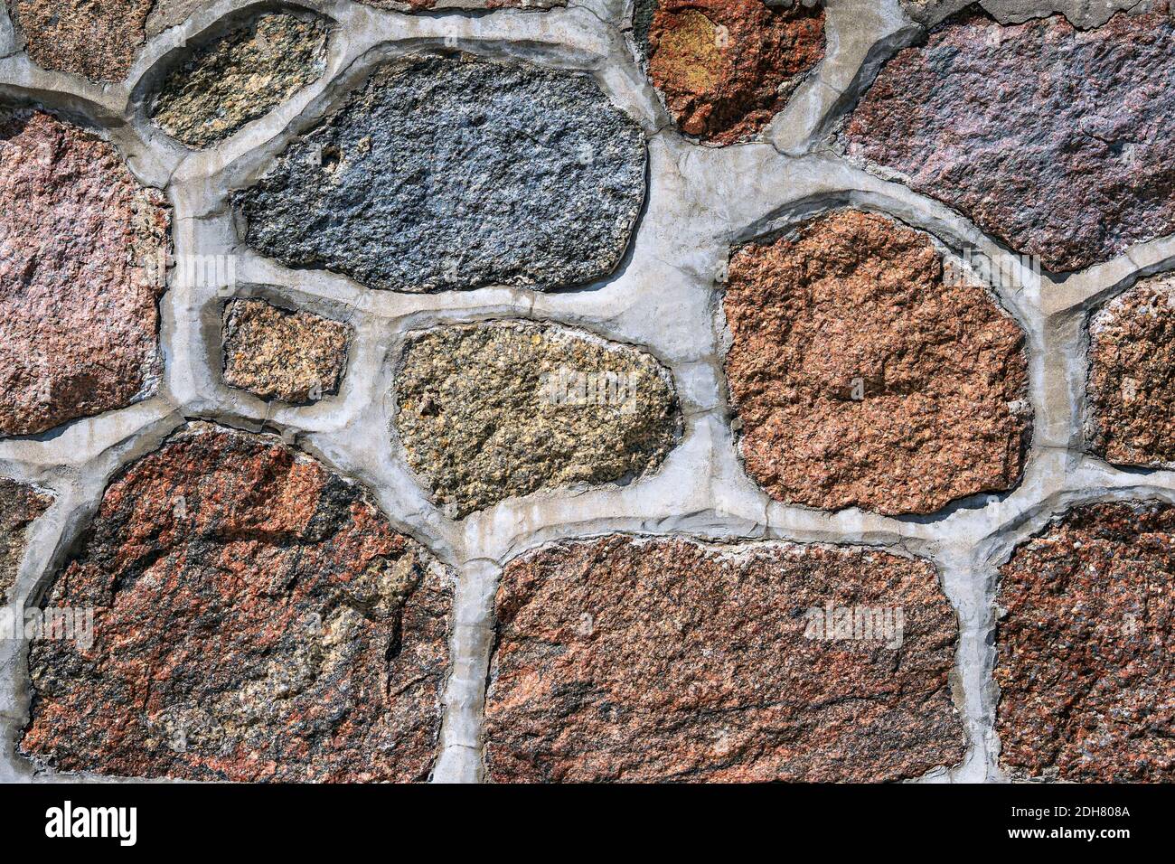 Detail of a wall of the mole in Warnemuende, Germany Stock Photo - Alamy